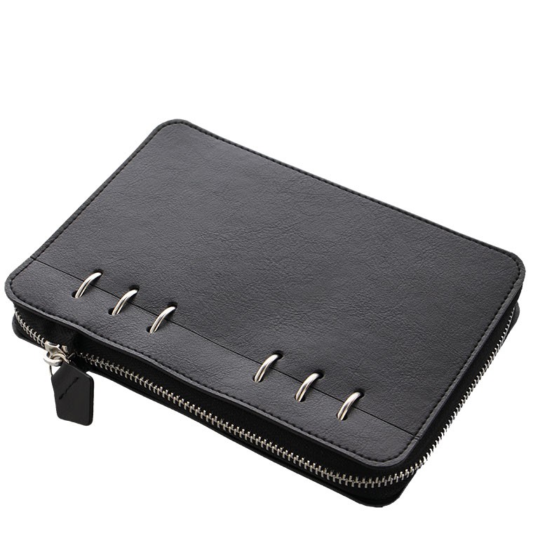 Filofax Classic Mono Zip Personal – svart1 – Tudos