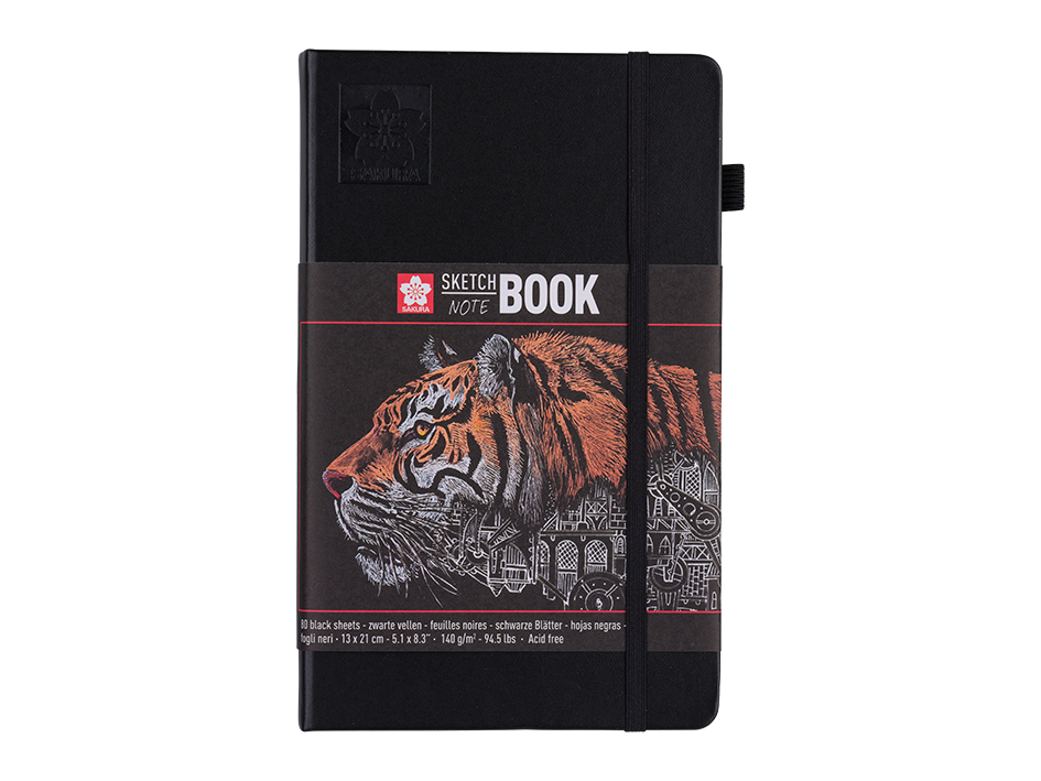 Sakura Sketch NoteBook – 13x21cm – sorte ark – Tudos