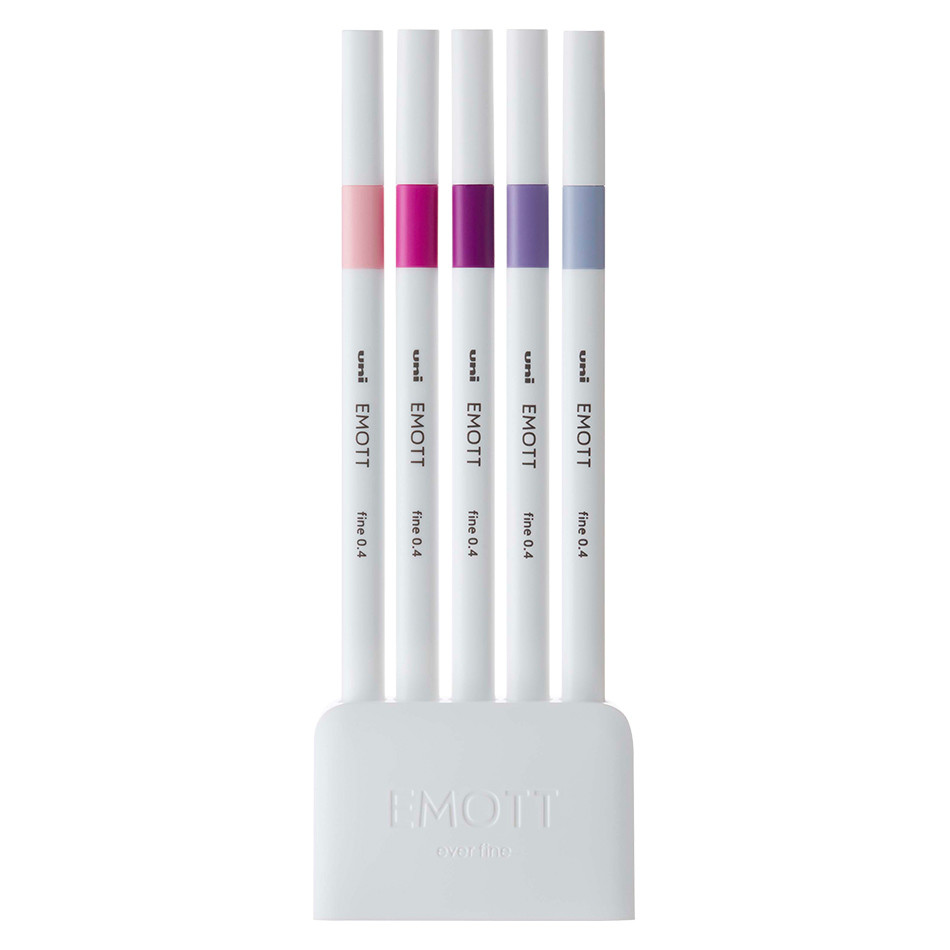 Uni-ball EMOTT Fineliner Pastellfarger – 5 pk – Tudos