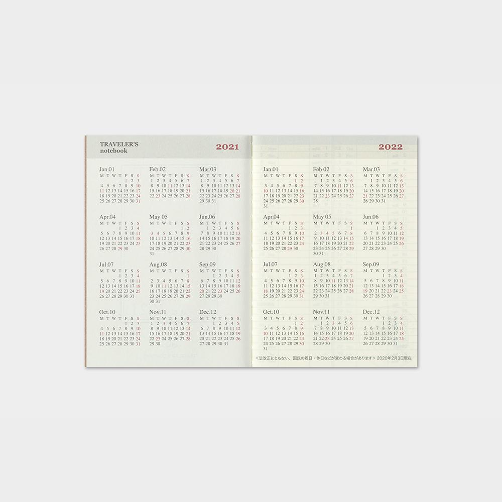 Traveler’s Notebook Passport Size – Weekly Diary 2021 3 – Tudos