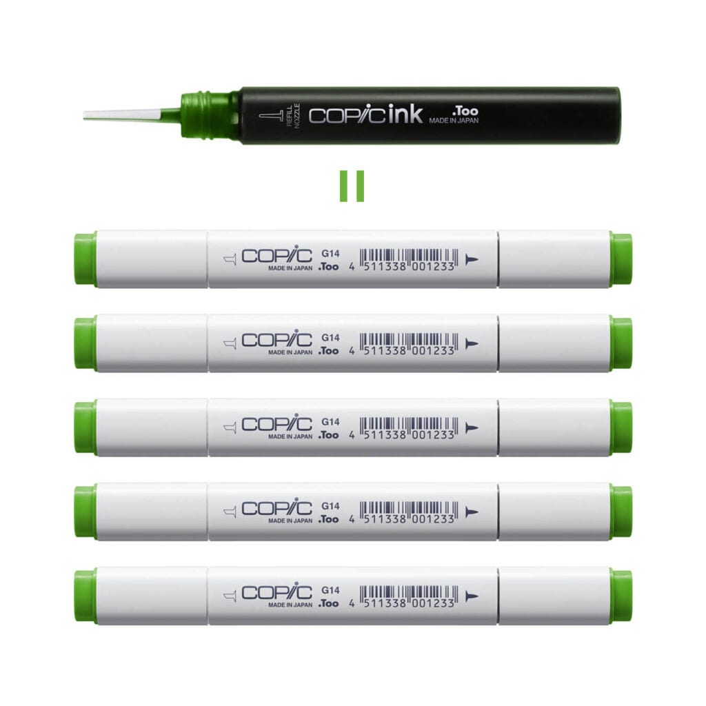 Copic - Ink Refill Alkoholblekk - 12ml - Tudos