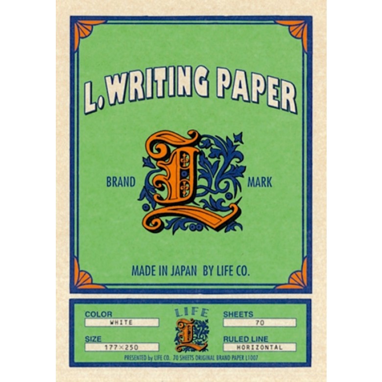 Life Brand Letter Pad B5 – Linjert – Tudos