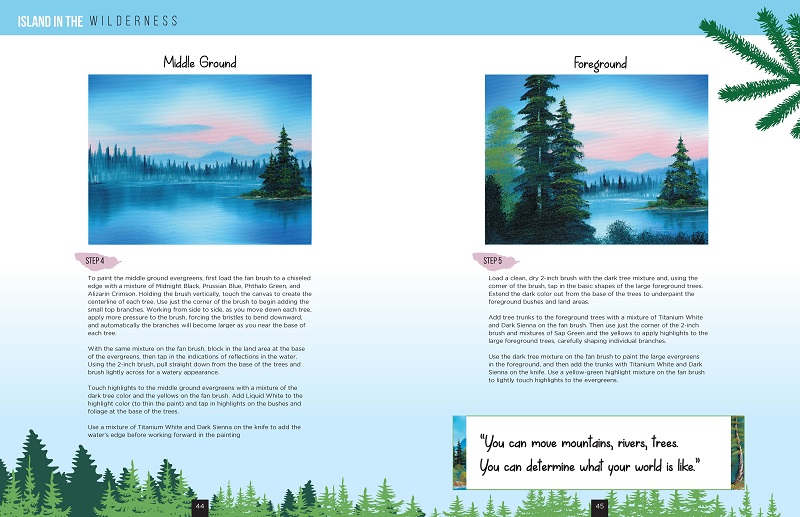 Walter Foster – Painting with Bob Ross – Learn to paint in oil step by ...