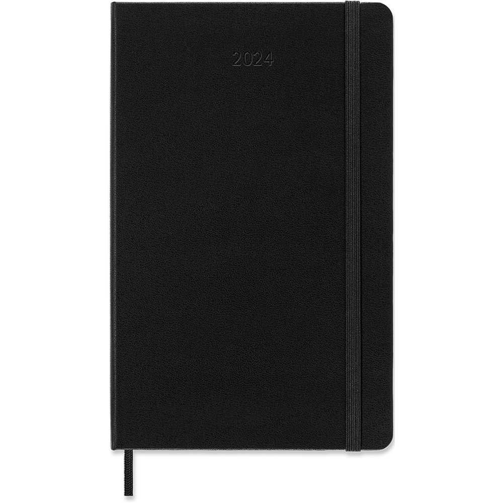 Moleskine Hardcover Large Weekly Notebook Diary:Planner 2024 – Black 6 ...