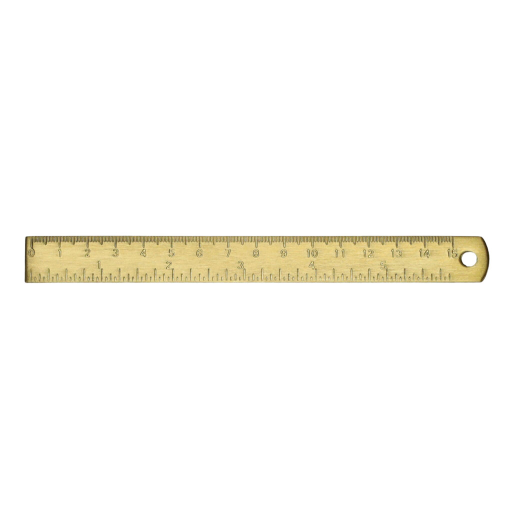 Tudos - Linjal Messing - 15 cm - Messing - Tudos